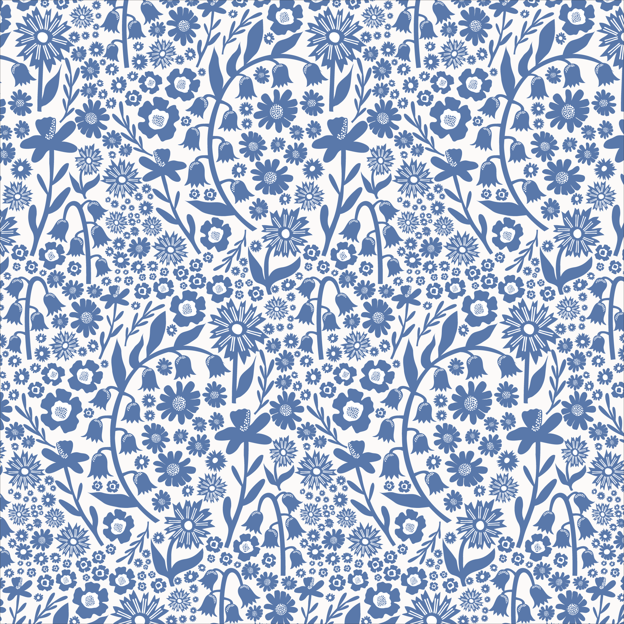 DUTCH FLORAL DELFT BLUE – Winter Water Factory