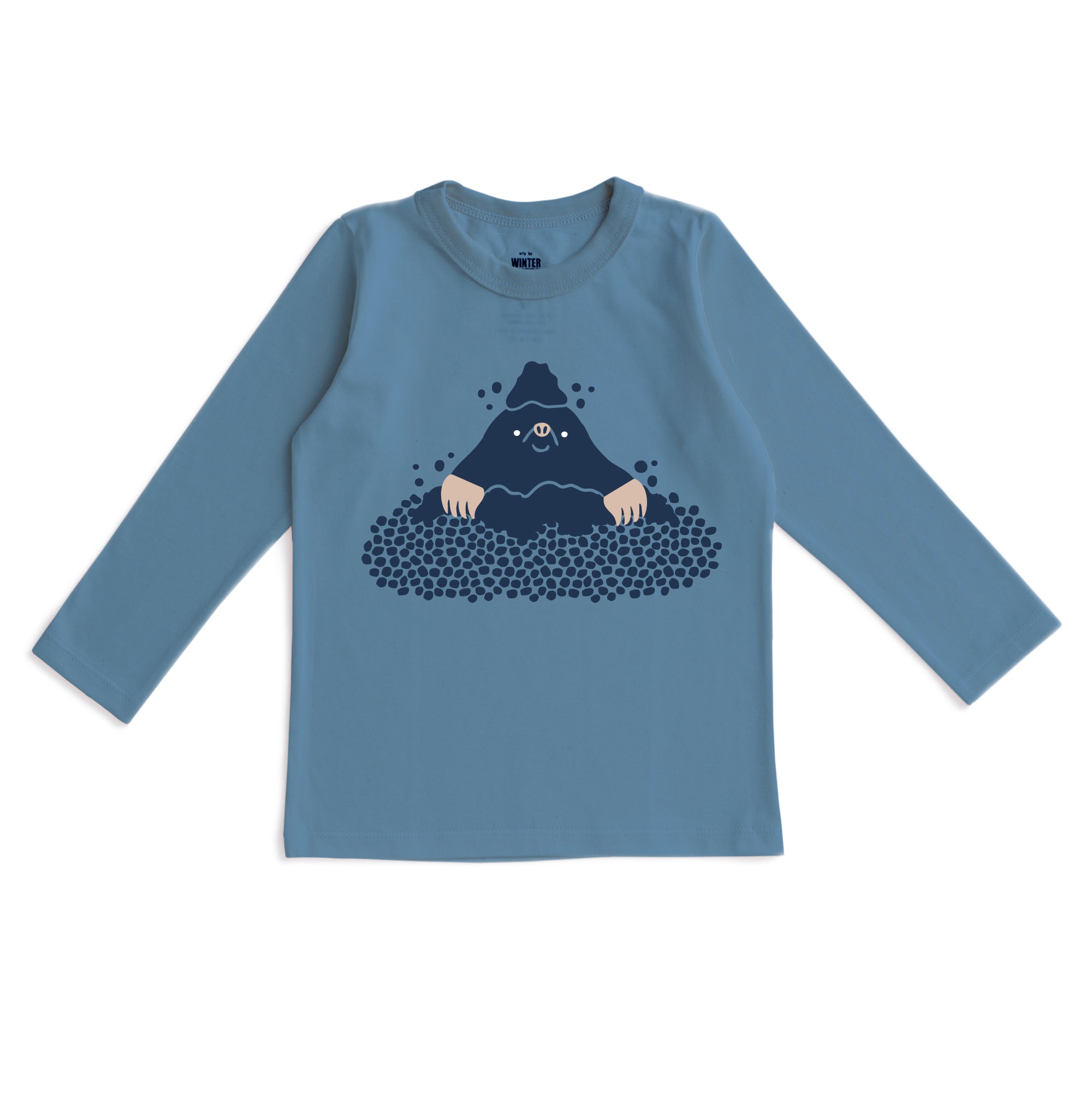 Long-Sleeve GRAPHIC Tee - Mole Lake Blue – Winter Water Factory